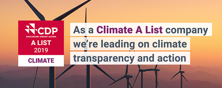 ACCIONA ranks among world leaders in climate action according to CDP report