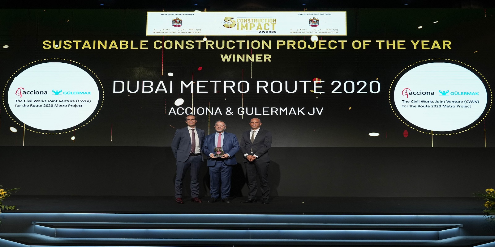 ACCIONA’s project Dubai Metro Route 2020, chosen as ‘Sustainable ...